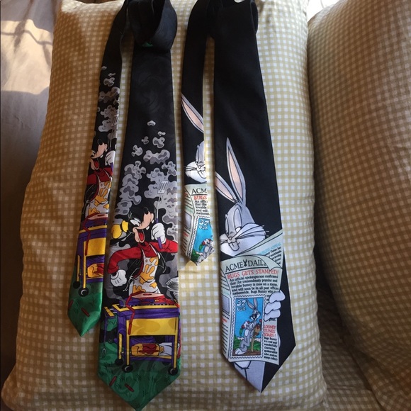 Disney | Other | Looney Tunes Bugs Bunny Mens Tie Goofy Tie | Poshmark